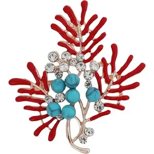 PANACEA Coral Brooch