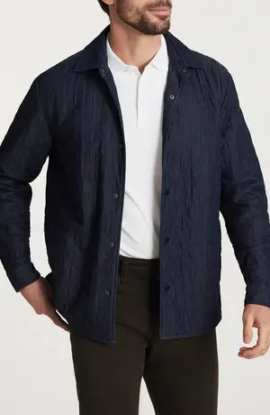 34 Heritage Quilted Denim Overshirt