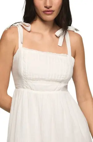 Lucky Brand Tie Strap Sleeveless Midi Dress