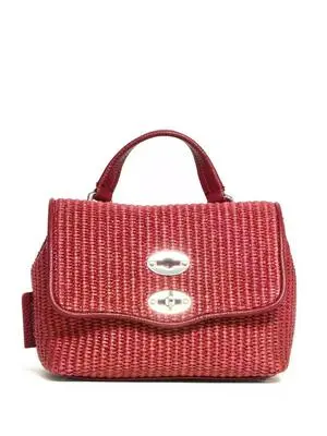 ZANELLATO Baby Postina® Raffia Tote Bag - Red