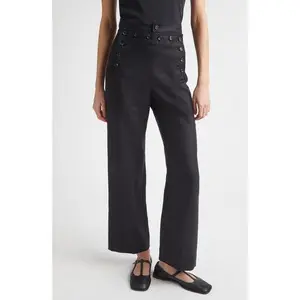 BODE Linen Sailor Trousers - Black