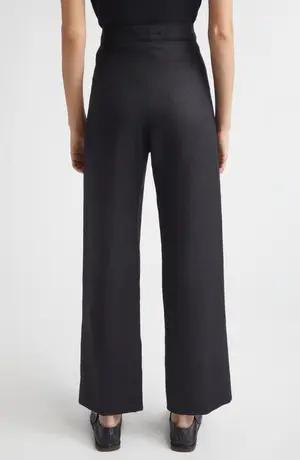 BODE Linen Sailor Trousers - Black
