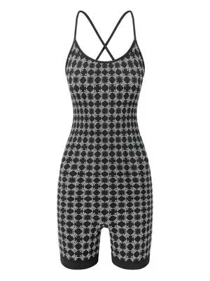 Amiri Ma Quad Seamless Playsuit - Black