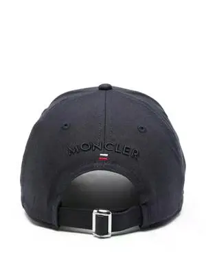 Moncler Logo Patch Baseball Cap - Blue