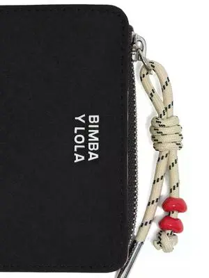 Bimba Y Lola Graphite Nylon Compact Purse