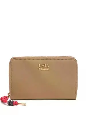 Bimba Y Lola Zip Detail Wallet - Neutrals