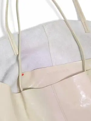 Bimba Y Lola Seam-detail Tote Bag - Neutrals