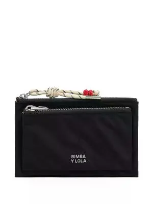 Bimba Y Lola Zip Compact Purse - Black