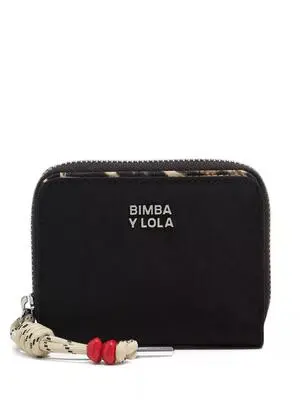 Bimba Y Lola Rope Detail Printed Wallet - Black