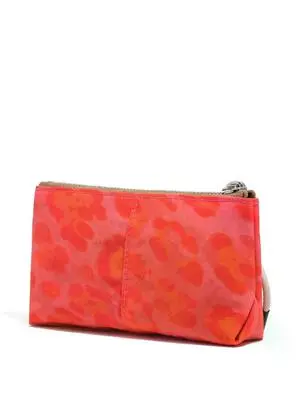 Bimba Y Lola Leopard-print Zip-up Wallet - Orange