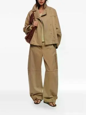Bimba Y Lola Zip-pocket Wide Leg Trousers