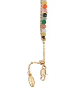 Bimba Y Lola Tone Beaded Heart Pendant Necklace