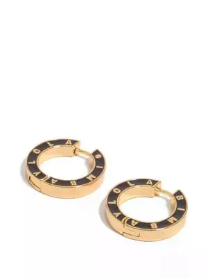 Bimba Y Lola Logo Hoop Earrings - Gold
