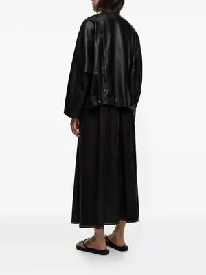 Bimba Y Lola Button-front Midi Skirt - Black
