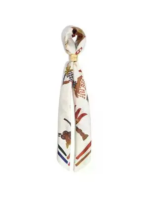 Bimba Y Lola Island Party Printed Scarf - Neutrals