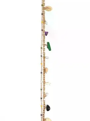 Bimba Y Lola Tone Layered Charm Beaded Necklace