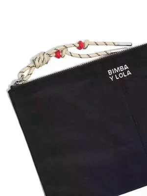 Bimba Y Lola Graphite Nylon Clutch - Grey