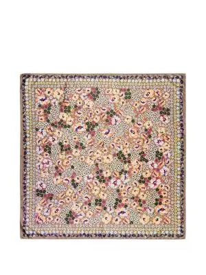 Bimba Y Lola Floral Scarf - Neutrals