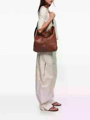 Bimba Y Lola Nappa Handle Shoulder Bag - Brown