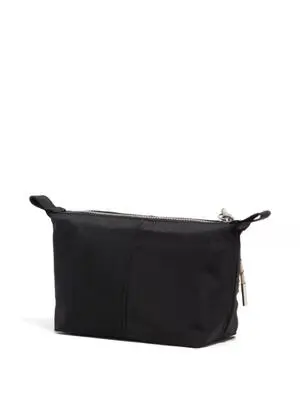Bimba Y Lola Logo Plaque Makeup Bag - Black