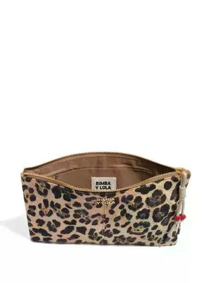 Bimba Y Lola Leopard-print Makeup Bag