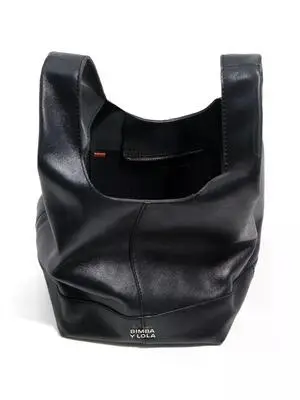 Bimba Y Lola Leather Tote Bag - Black