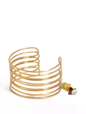Bimba Y Lola Layered Beaded Cuff Bracelet
