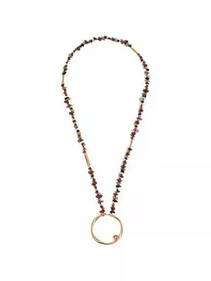 Bimba Y Lola Stone Embellished Necklace - Gold