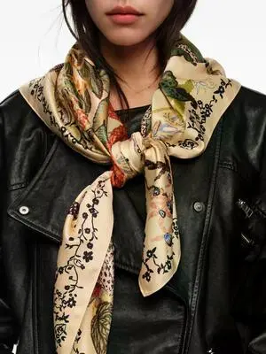 Bimba Y Lola Vanilla Jungle Scarf - Neutrals