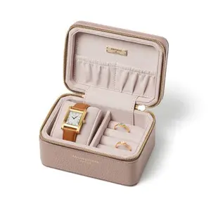 ASPINAL OF LONDON Travel Watch And Ring Box - Neutral