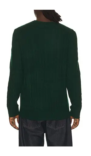 Polo Ralph Lauren Long Sleeve Wool Cashmere Cable Knit Crewneck Sweater