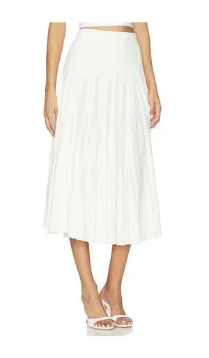 Simkhai Margoux Knit Midi Skirt - Ivory