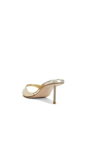 Femme La Marseille Metallic Stiletto Mules - Gold