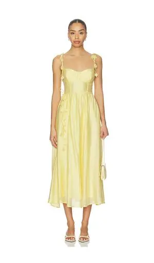 Astr The Label Halcyon Midi Dress With Tie Straps