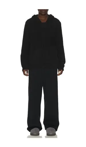 Barefoot Dreams Cozychic Zip Up Hoodie - Black