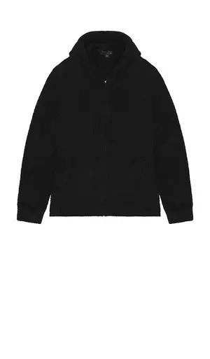 Barefoot Dreams Cozychic Zip Up Hoodie - Black