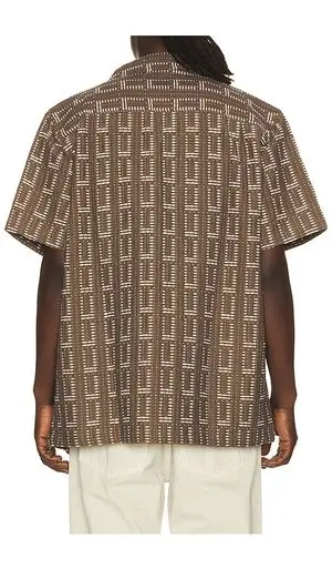 Marine Layer Dobby Resort Shirt - Brown