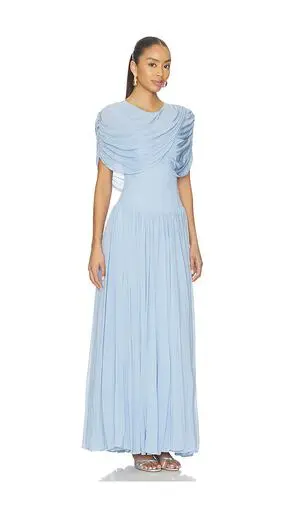 Simkhai Nancie Cape Midi Dress - Tidepool