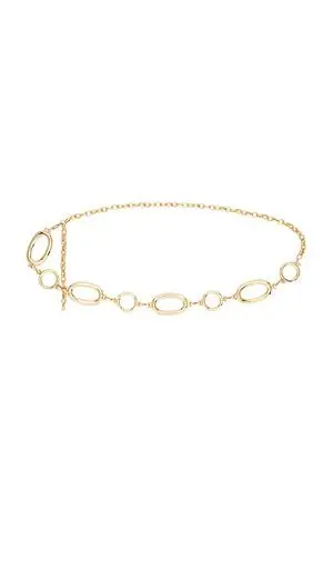 Ettika Multi-ring Chain Belt - Gold