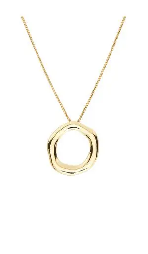 Ettika Open Circle Adjustable Chain Necklace