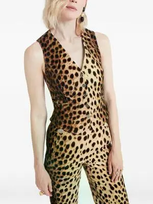 TEMPERLEY LONDON Printed V-neck Waistcoat