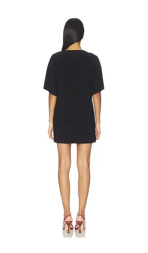 Norma Kamali Lifestyle Short Sleeve Boxy Mini Dress