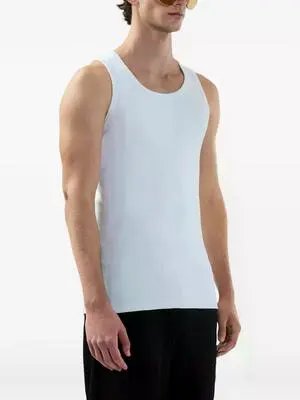 Gcds Ribbed Tank Top - White