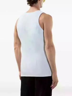 Gcds Ribbed Tank Top - White