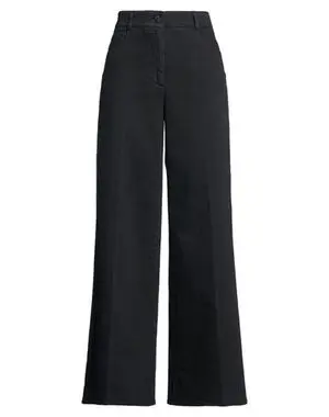 Peserico PESERICO Wide-Leg Jeans In Cotton And Elastane Black