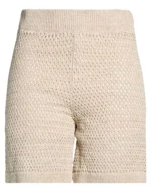 Peserico Open-knit High Waisted Shorts - Beige