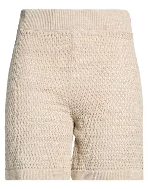 Peserico Open-knit High Waisted Shorts - Beige