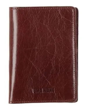 UMA WANG Document Holder Cow Leather - Brown