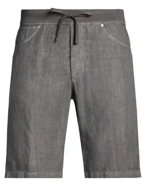 120% Lino Linen Casual Shorts - Grey