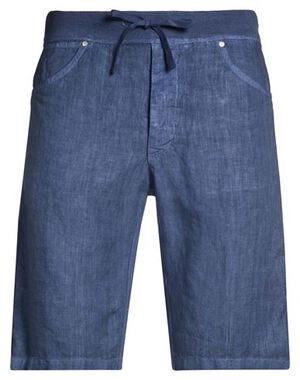 120% Lino Linen Casual Shorts - Navy